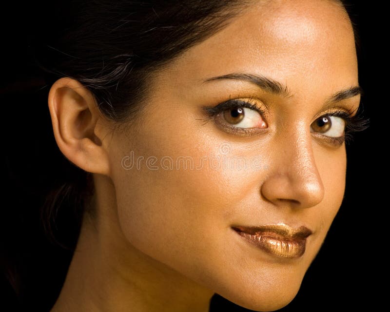 Bronze Beauty stock image. Image of body, portrait, look - 5061699