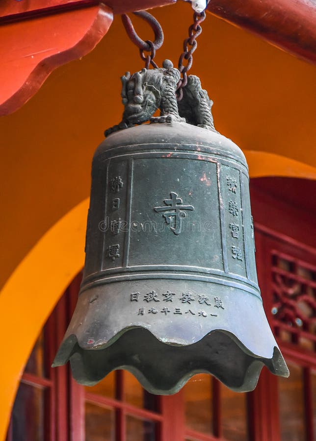 Temple bell stock image. Image of hangzhou, temple, zhejiang - 172889273