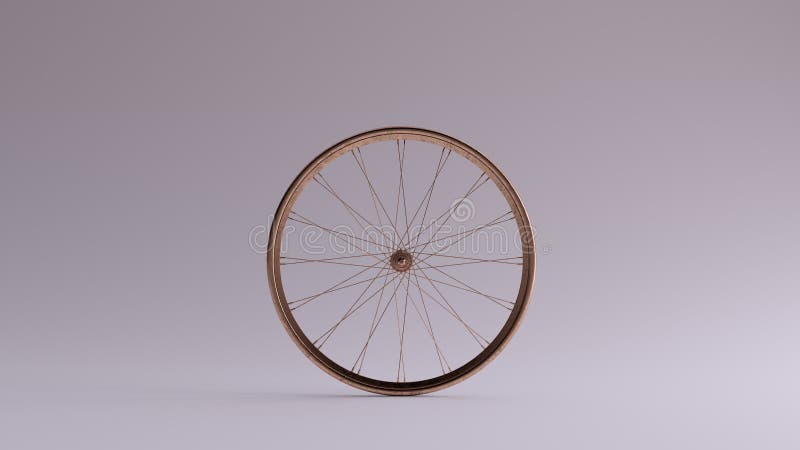Bronze Bicycle Wheel stock illustration. Illustration of lifestyle ...