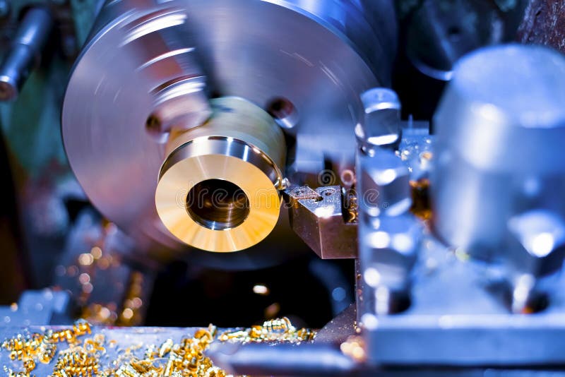 The Bronze Bushing is Installed in the Chuck Jaws of the Lathe and is ...