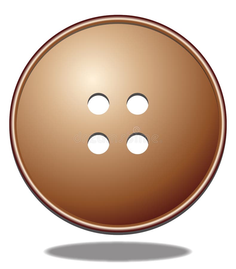 Bronze Button stock illustration. Illustration of background - 89775188