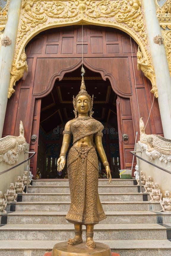 Bronze Carving Standing Dava Statue Stock Image - Image of religion ...