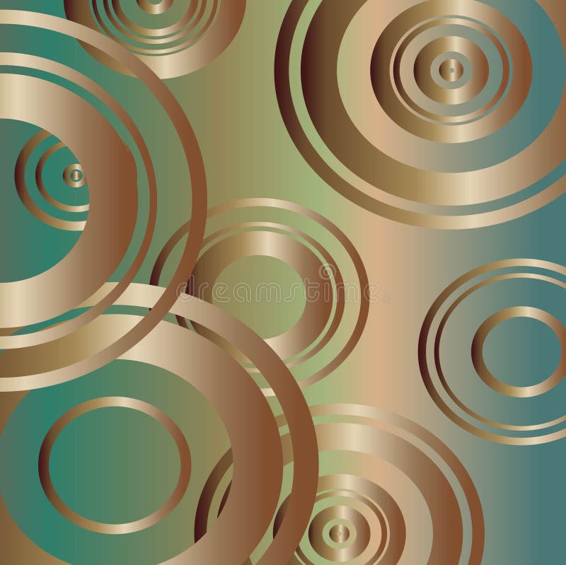 Bronze circles stock illustration. Illustration of craftsmanship - 7274259