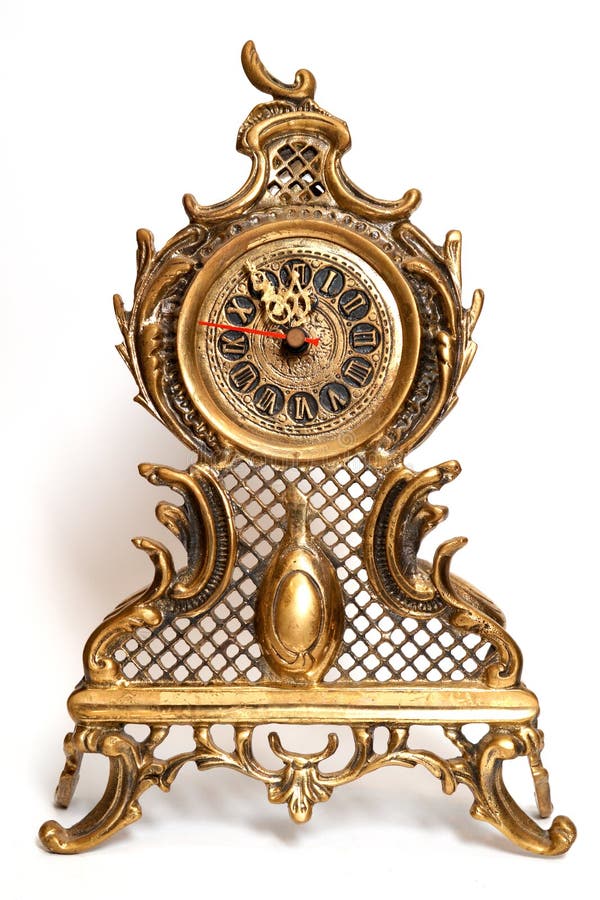 Bronze Clocks Old-fashioned Stock Photo - Image of grandfather, ornate ...