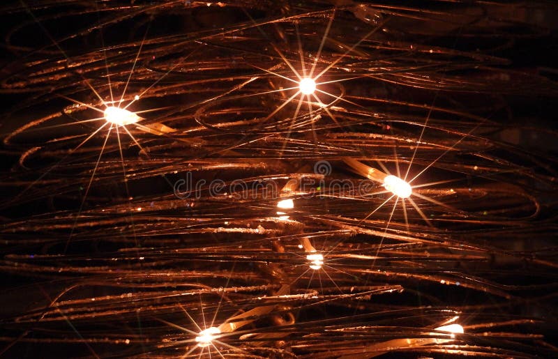 Bronze Colored Glitter Starshine Background Stock Image - Image of ...