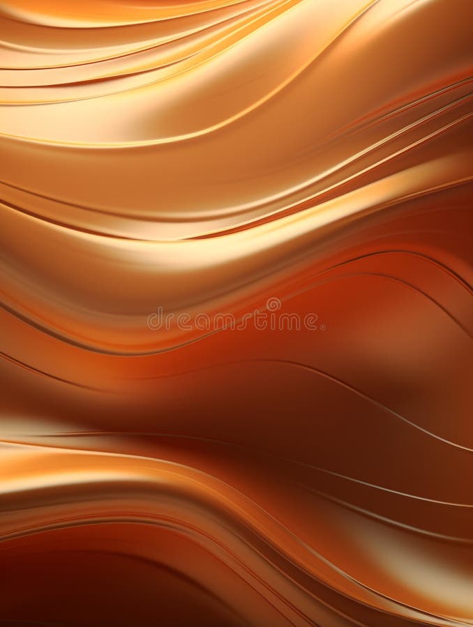 Bronze Creative Abstract Wavy Texture. Stock Illustration ...