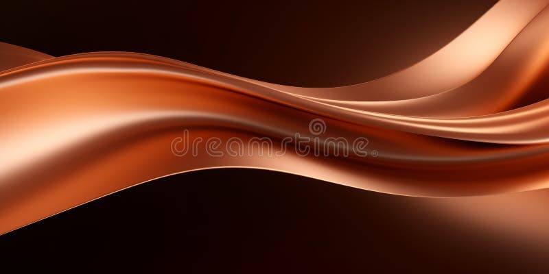 Bronze Creative Abstract Wavy Texture. Stock Illustration ...