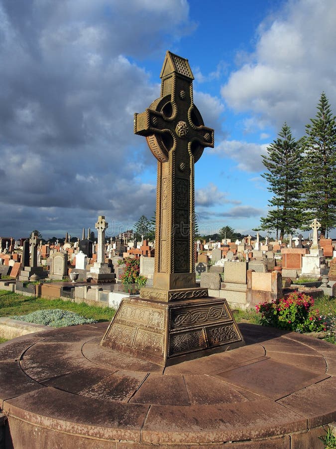 Bronze Cross in Cemetery stock image. Image of cemetery - 49846639