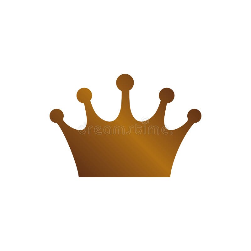 Bronze Crown Icon Illustration for Ranking / 3rd Place Stock Vector ...
