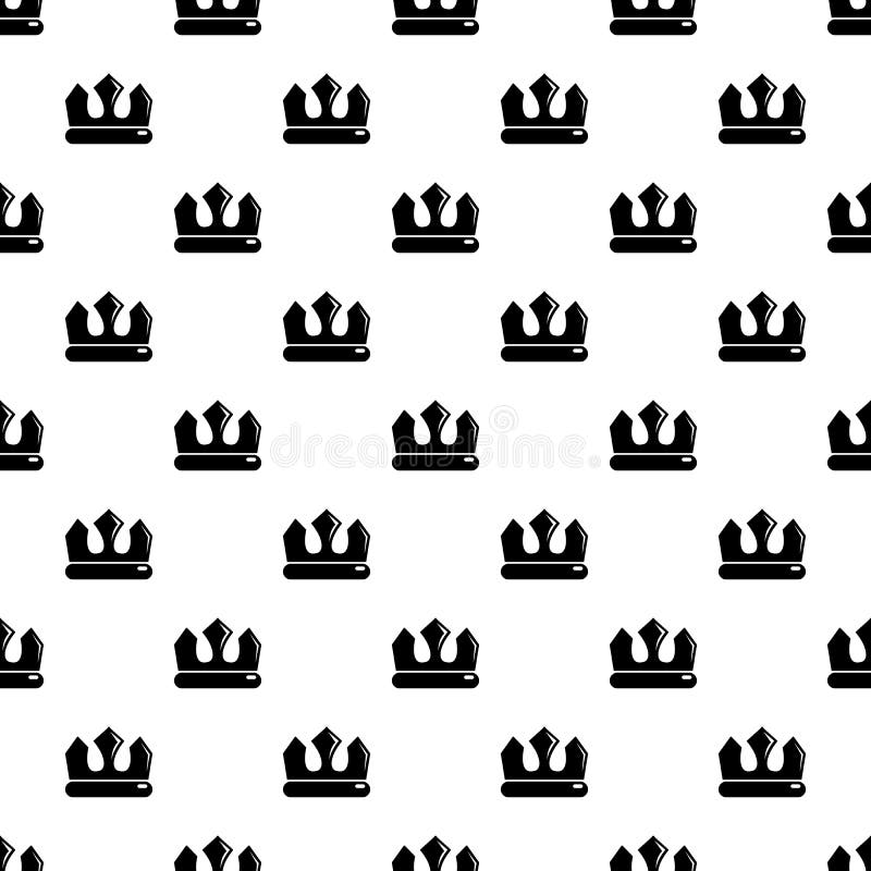 Bronze Crown Pattern Vector Seamless Stock Vector - Illustration of ...