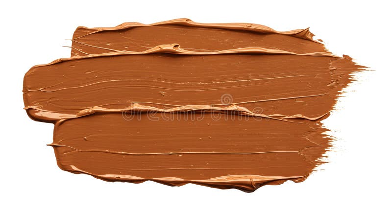 Bronze Foundation Smear on White Background Stock Illustration ...