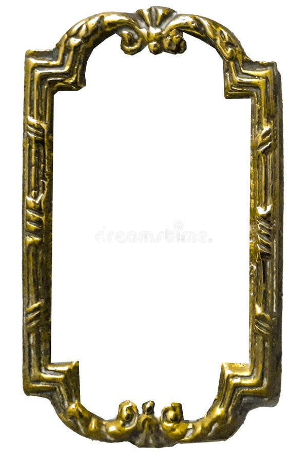 Bronze Frame Ornate Isolated Photo Stock Image - Image of frames ...