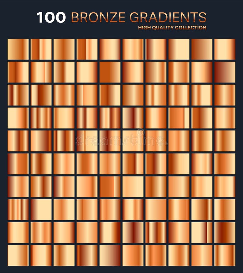 Bronze Gradient,pattern,template.Set of Colors for Design,collection of ...