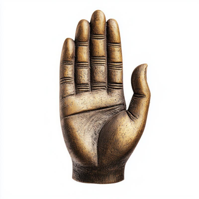 Bronze Open Hand Statue stock photo. Image of statue - 367331122