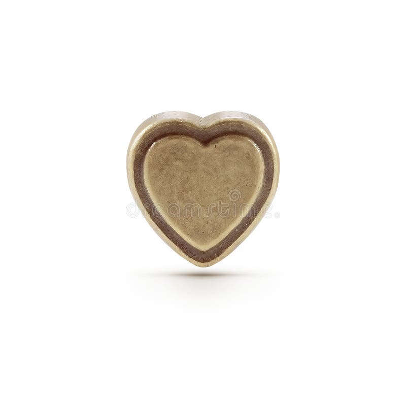 Bronze heart symbol stock image. Image of love, romance - 37736295