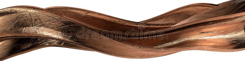 Bronze Isolated River-like Cloth-like Soft Metal Abstract Dramatic ...