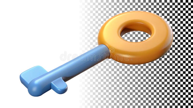 Bronze Key, Access Symbol and Security Tool for Locks and Entry Png ...