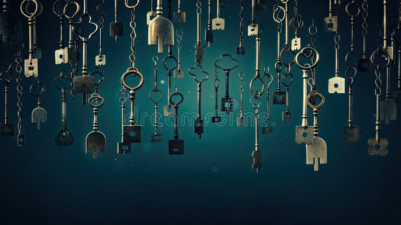 Bronze Keys Ornamental Keys for Clocks and Treasure Boxes with Unique ...