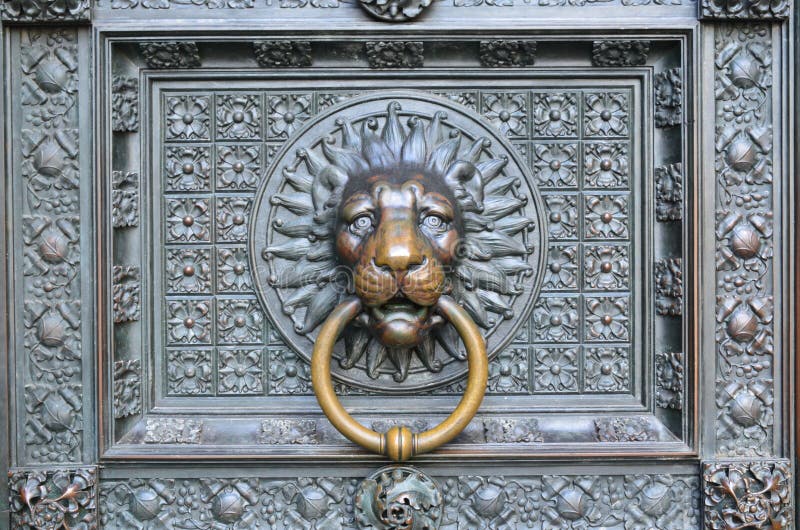 Cologne Lion stock image. Image of germany, knocker, gate - 34269471