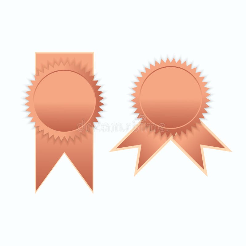 Bronze label icon sign stock vector. Illustration of luxury - 123627005