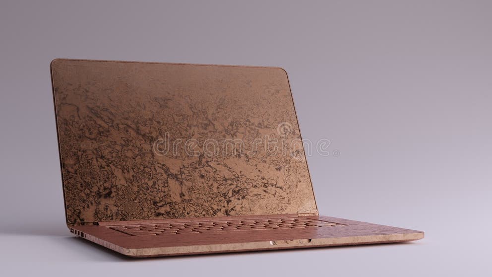 Bronze Laptop Raised stock illustration. Illustration of lacquer ...