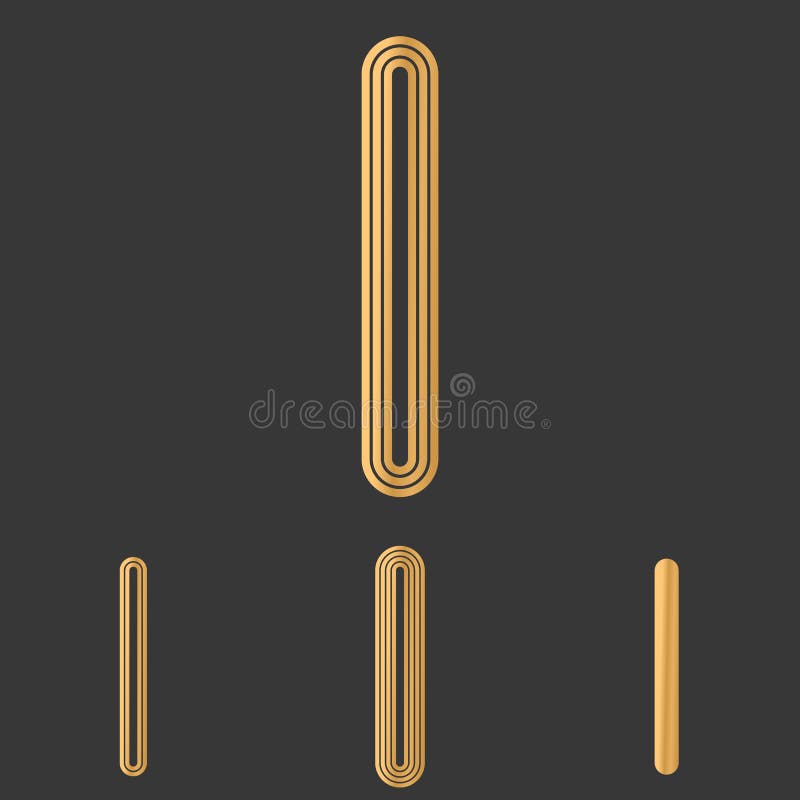 Bronze Line I Logo Design Set Stock Vector - Illustration of icon ...