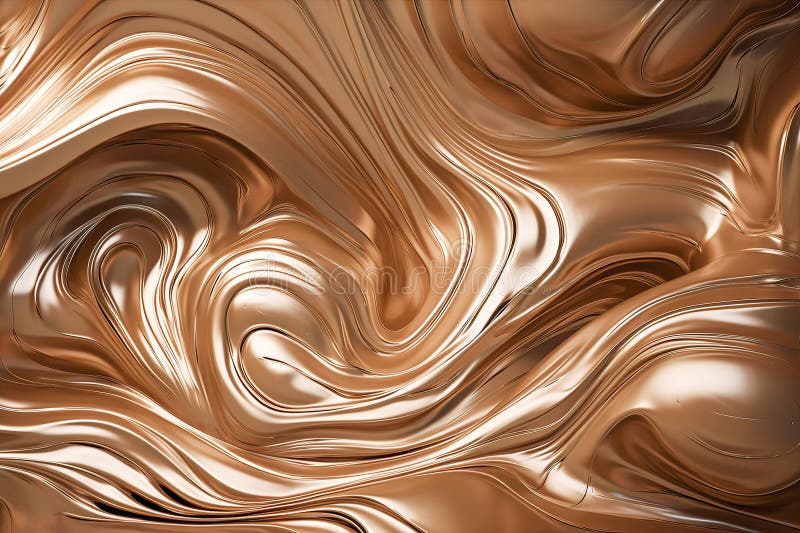 Bronze Liquid Background, Fluid Copper Metallic, Abstract Element ,rose ...