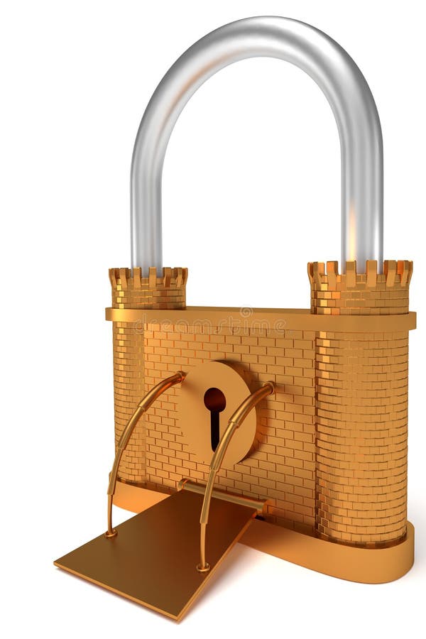 Bronze lock stock illustration. Illustration of golden - 27147129
