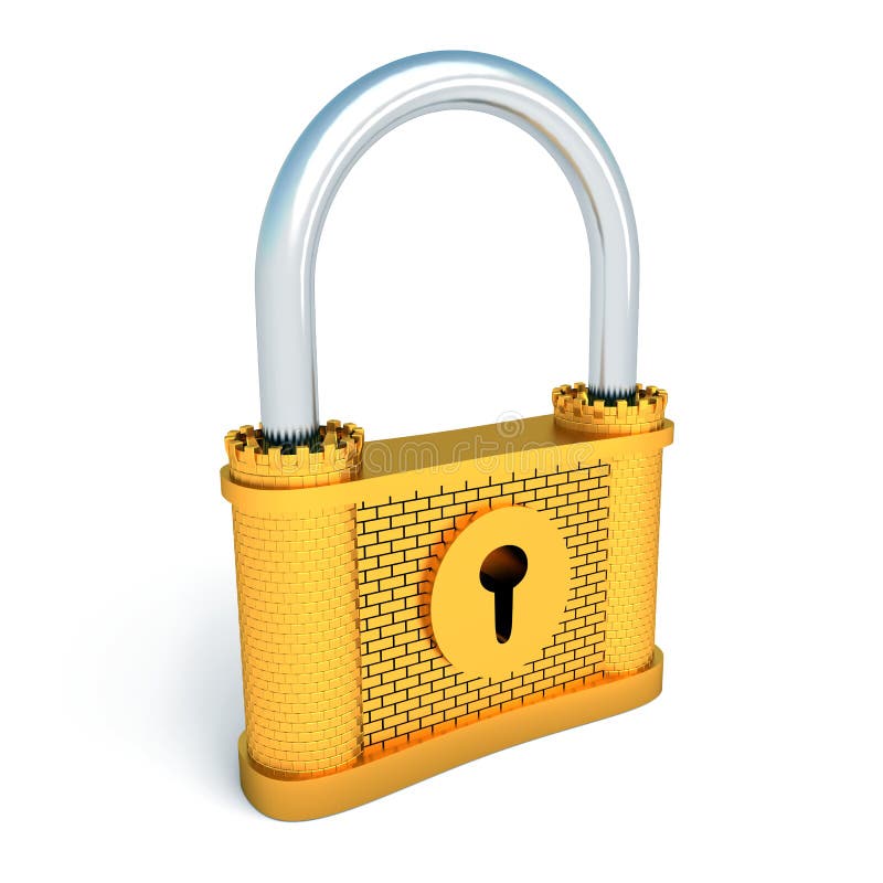 Bronze lock - fortress stock illustration. Illustration of housing ...