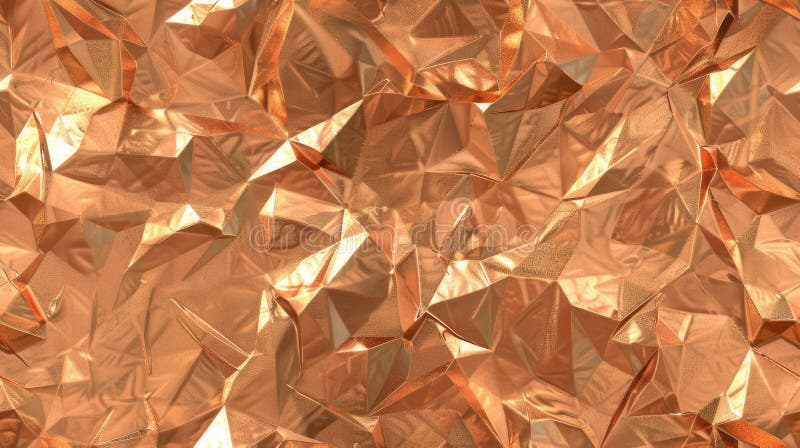 Bronze Metallic Seamless Background with Triangles Stock Image - Image ...