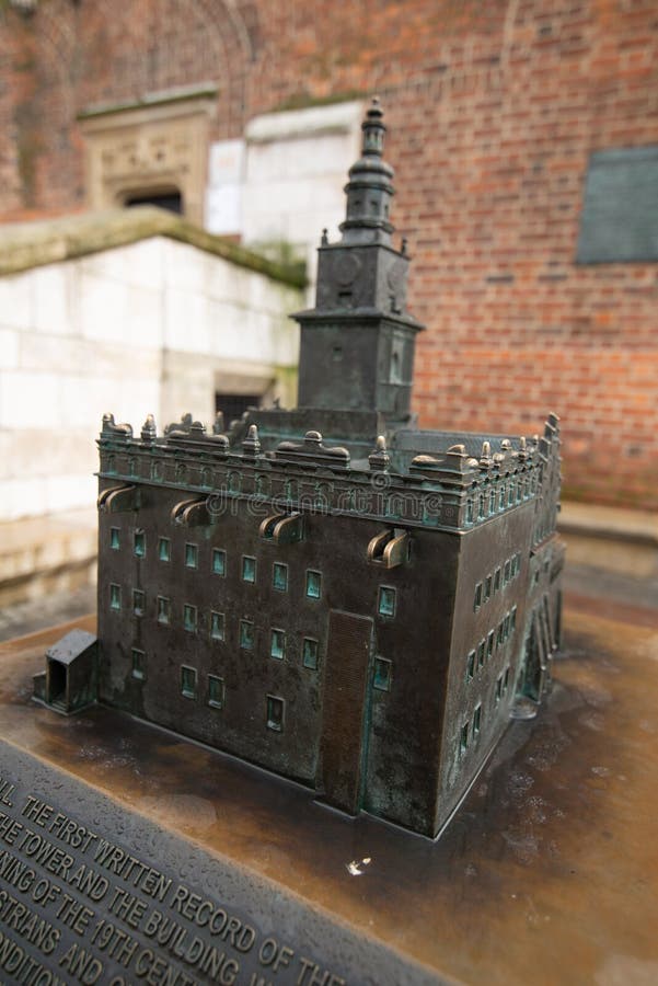 Bronze Model of Krakow City Hall Stock Photo - Image of krakow, famous ...