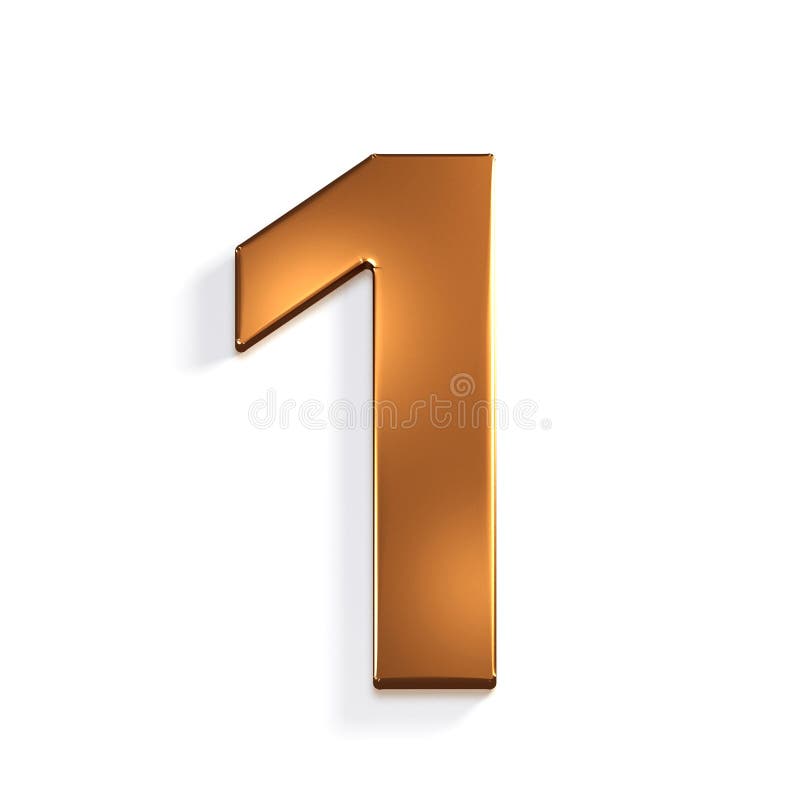 Bronze number 3 on podium stock illustration. Illustration of number ...