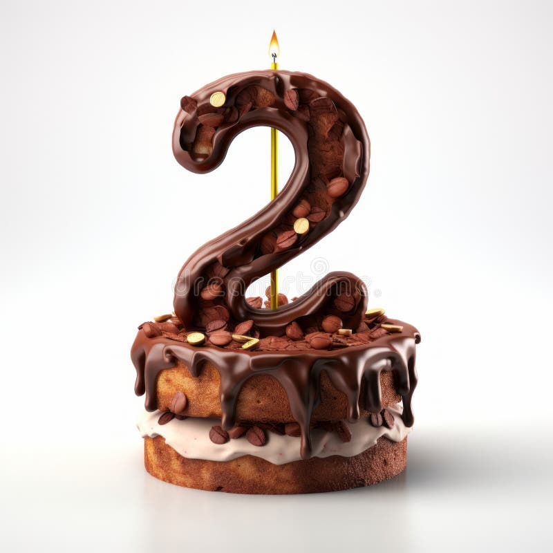 Bronze Number Two Cake: a Creative Commons Attribution Image Stock ...