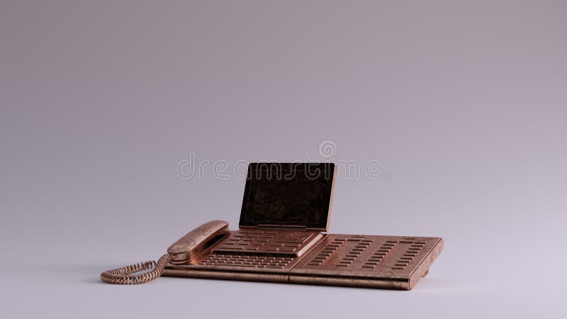 Bronze Office Phone stock illustration. Illustration of equipment ...