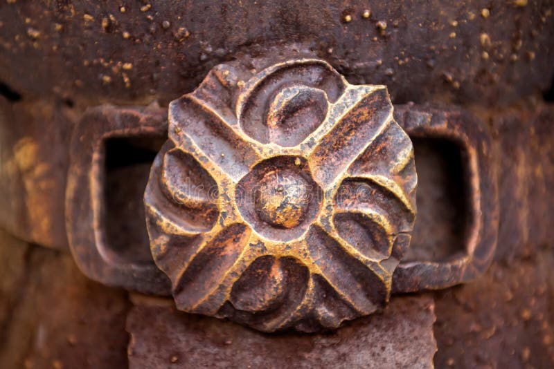 Bronze Painted Old Weathered Rusty Metal Abstract Texture Stock Image ...