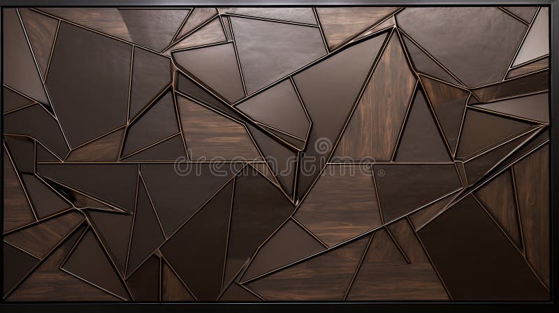 Bronze Patinated Geometric Tiles Stock Illustration - Illustration of ...