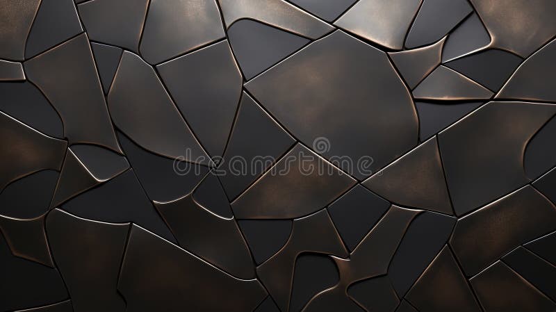 Bronze Patinated Geometric Tiles Stock Illustration - Illustration of ...