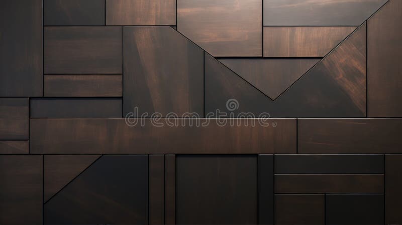 Bronze Patinated Geometric Tiles Stock Illustration - Illustration of ...