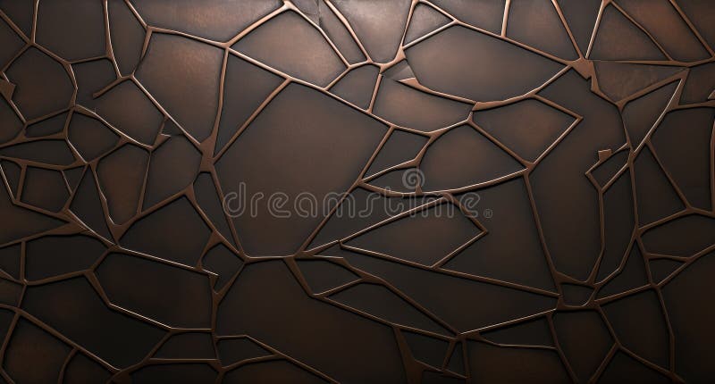 Bronze Patinated Geometric Tiles Stock Illustration - Illustration of ...