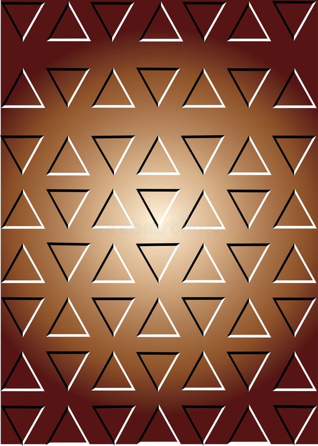 Bronze Triangle Pattern. Abstract Background Stock Illustration ...