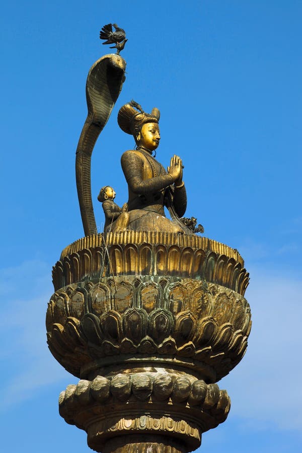Bronze pillar,Nepal stock photo. Image of nepalness, asian - 42194052
