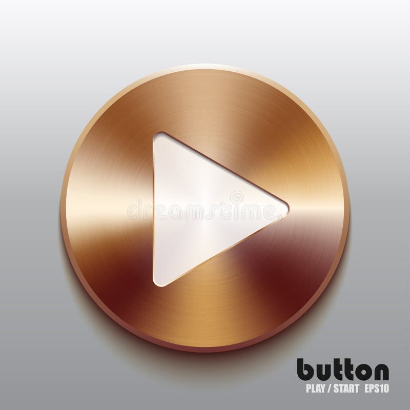 Template of Bronze Disk or Button Stock Vector - Illustration of level ...