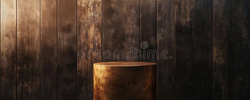 A Bronze Podium with a Rustic Finish, Placed in Front of a Backdrop of ...
