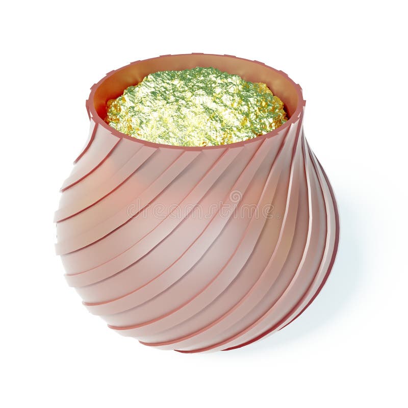 Bronze Pot of Gold stock image. Image of prize, magic - 368219757