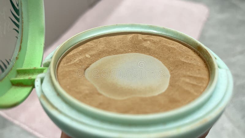 Bronze Powder in Turquoise Packaging is Half Used, Metal Bottom is ...