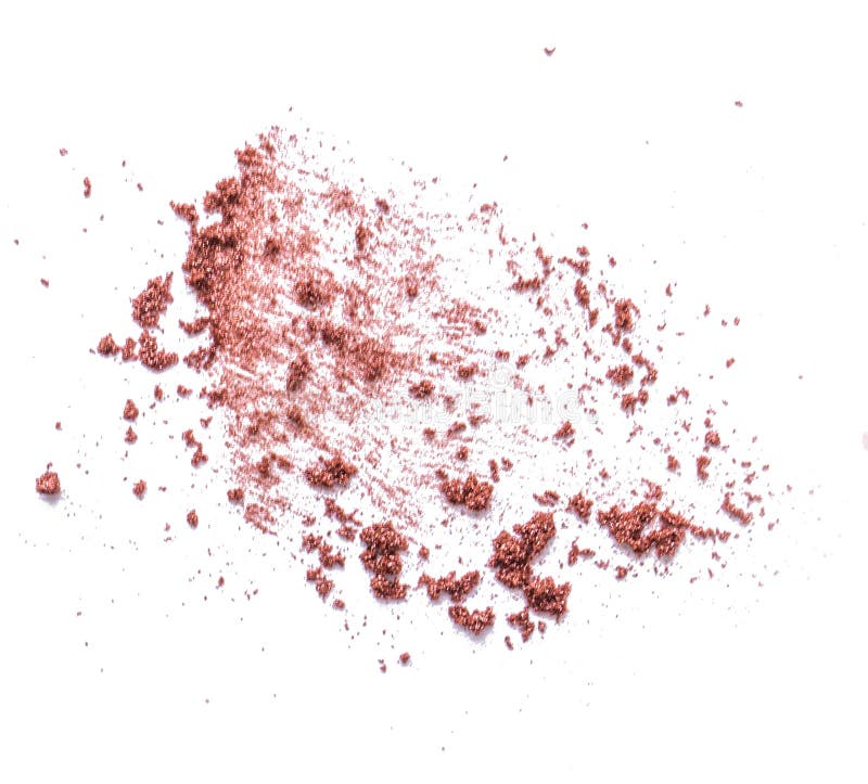 Bronze Powdered Food Coloring Broken and Isolated on White Background ...