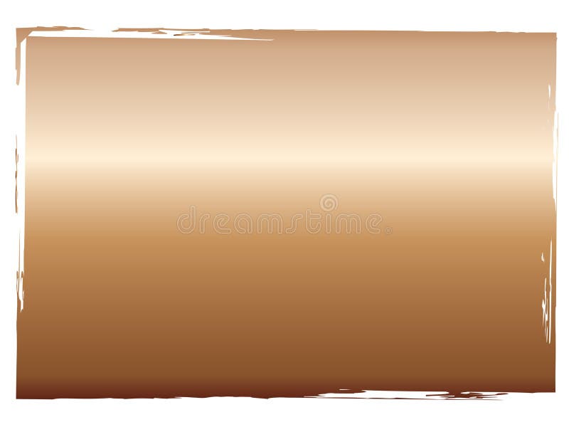 Bronze rectangular shape stock illustration. Illustration of decoration ...