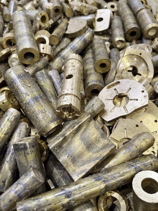 Bronze Reject Scrap for Recycling Stock Photo - Image of crime ...