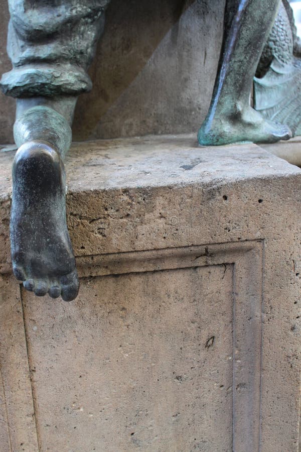 Bronze sculpture stock image. Image of sculpture, child - 195701833