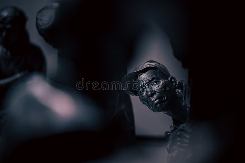 Bronze Sculpture- the Rent Collection Courtyard Editorial Photo - Image ...